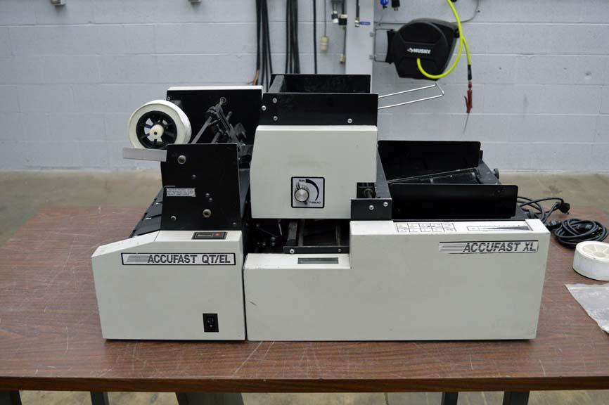 Lot #75: Accufast Tabbing System w/ XL Labeler Stamp Applier, QT Tabber ...